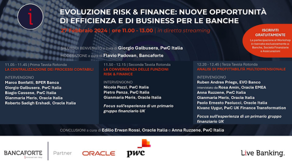 Nuovi orizzonti per Risk & Finance